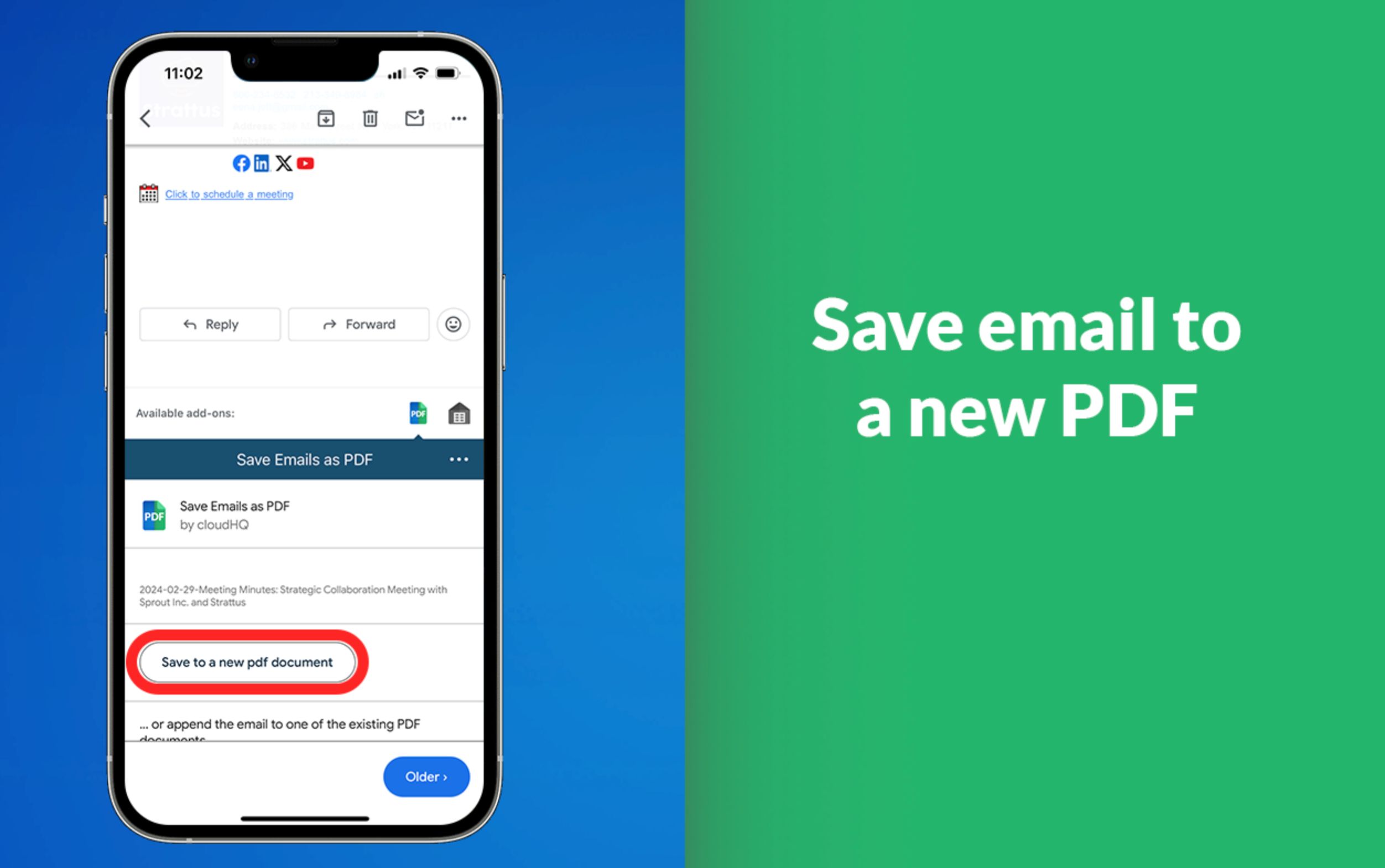 Getting Started With Save Emails As Pdf Workspace Add On How To Save An Email As Pdf On Mobile